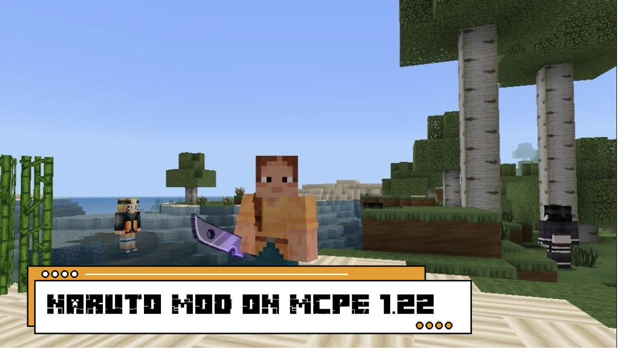 Download Naruto Mod on Minecraft PE 1.22 and 1.23: Anime Addon