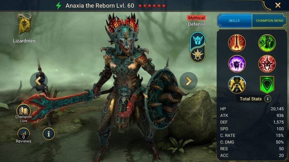 Best Anaxia the Reborn - Base Builds in RAID Shadow Legends (PvE/PvP ...